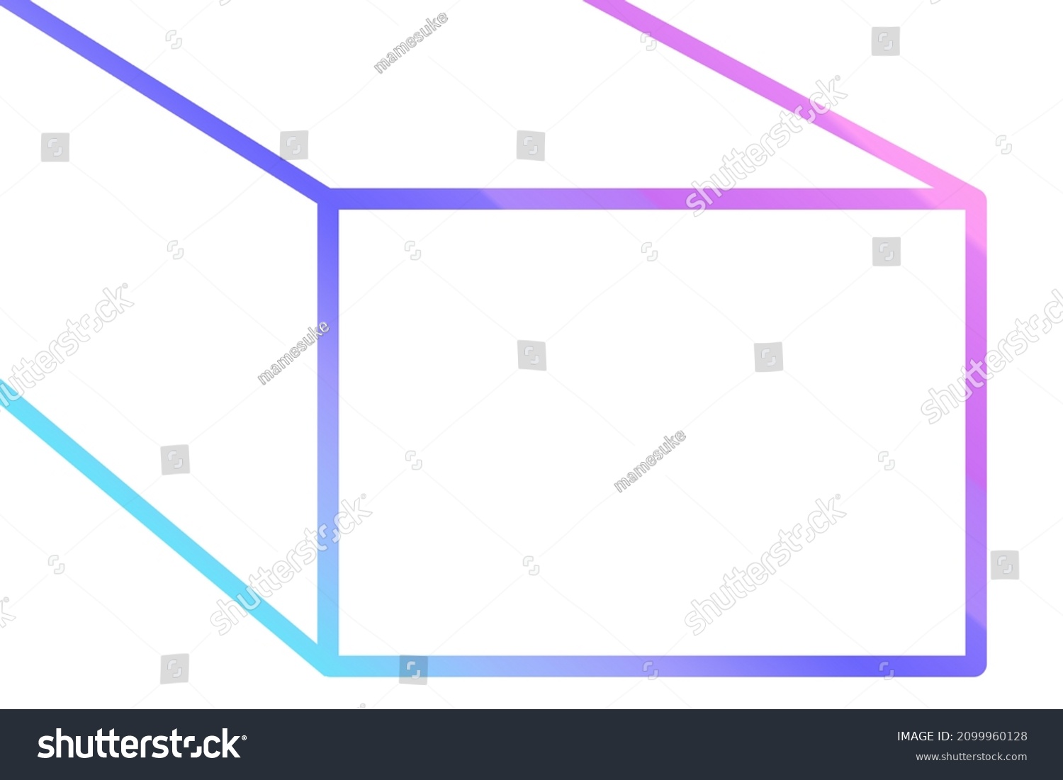 Rainbow Color Rectangular Parallelepiped Background Material Stock ...