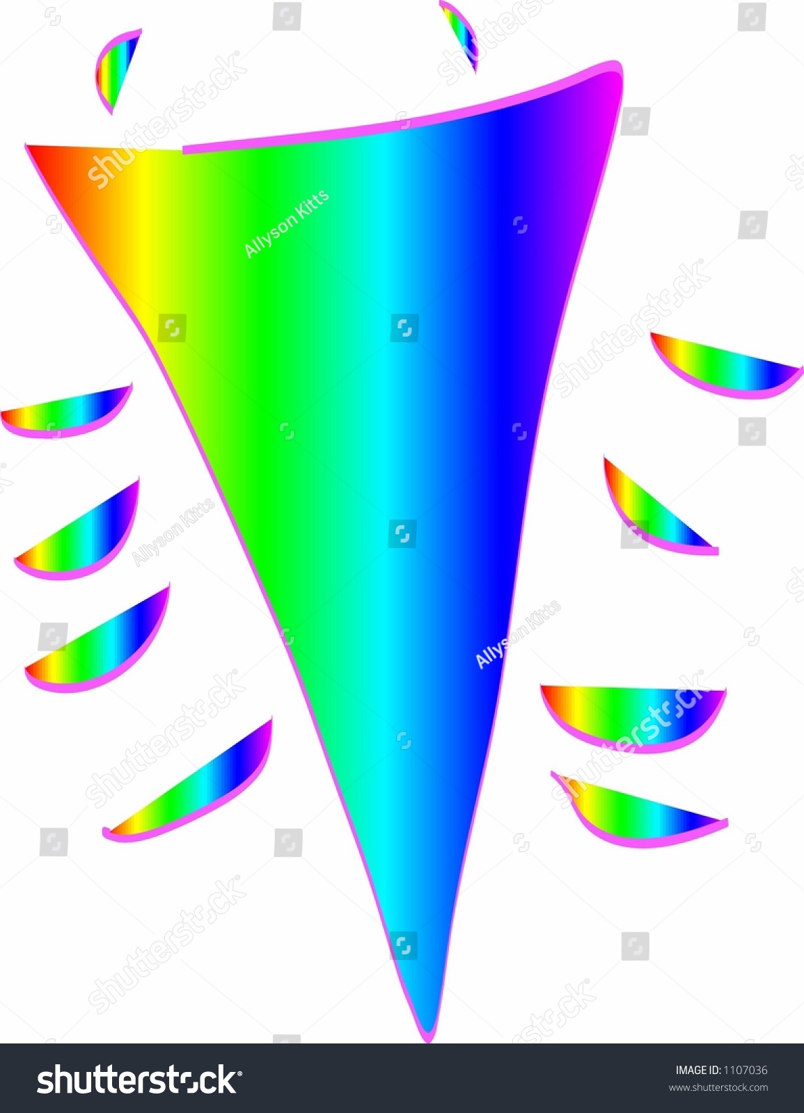 Rainbow Stingray Pattern Stock Illustration 1107036 | Shutterstock