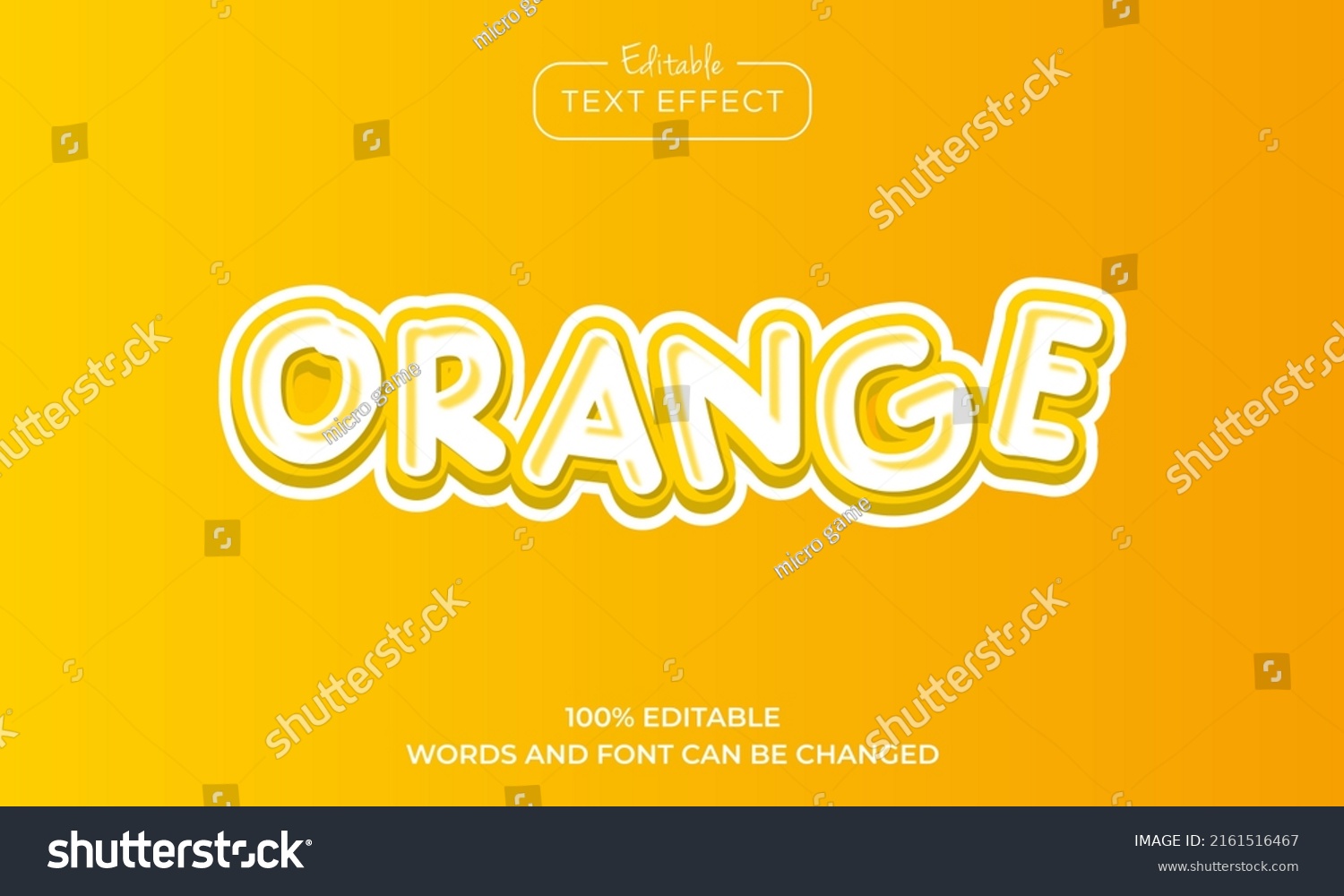 Range Text Effect Style Template Stock Illustration 2161516467 ...