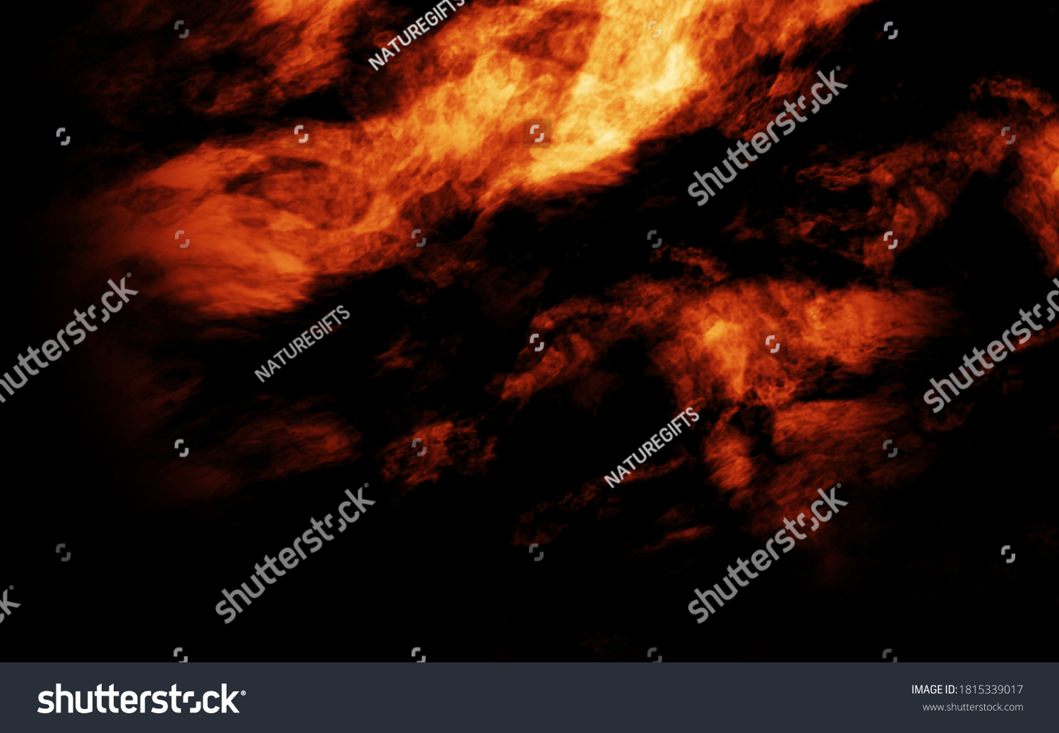 Realistic Fire Effect Backgrounds Digital Rendering Stock Illustration ...