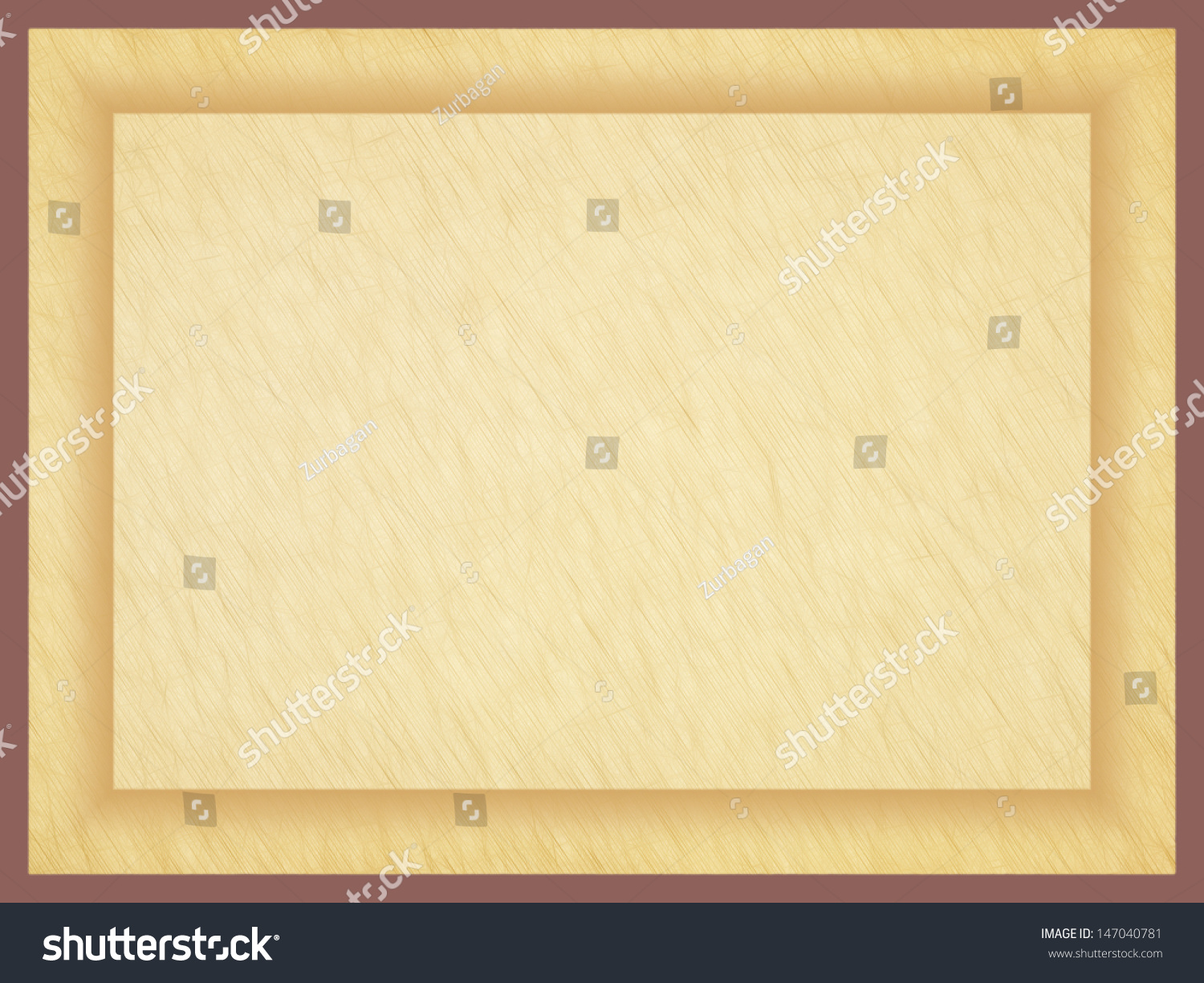 Rectangular Empty Old Papyrus Photo Frame: ilustración de stock ...