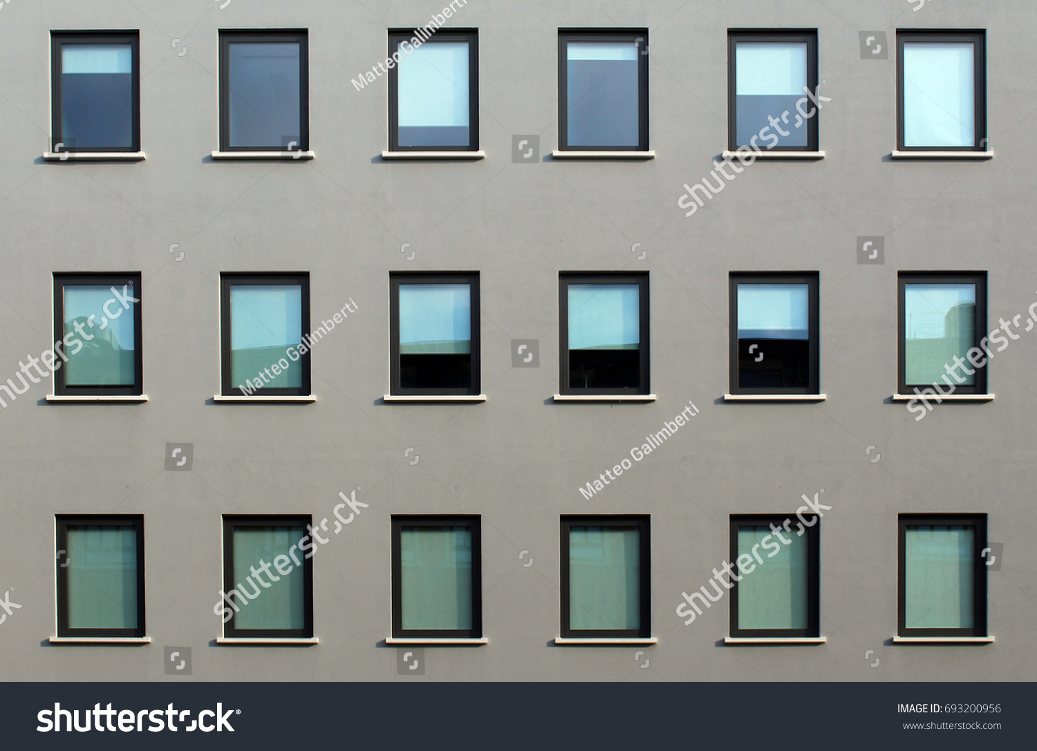 Rectangular Windows Texture On Modern Building Stock Photo (Edit Now ...