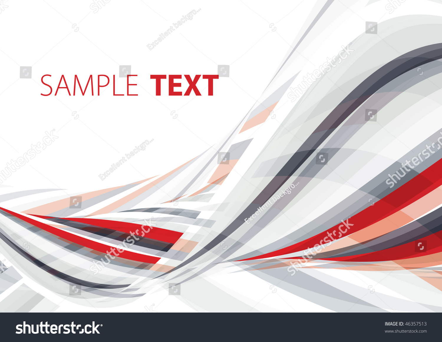 Red Gray Abstract Template Rasterized Vector: ilustración de stock ...