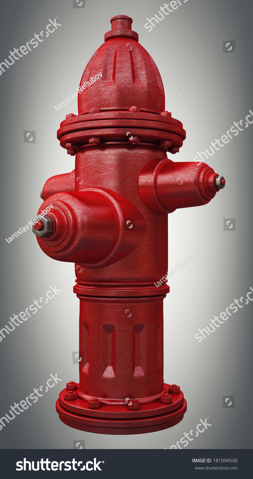 Red Fire Hydrant High Resolution 3d Stock Illustration 181094540 ...
