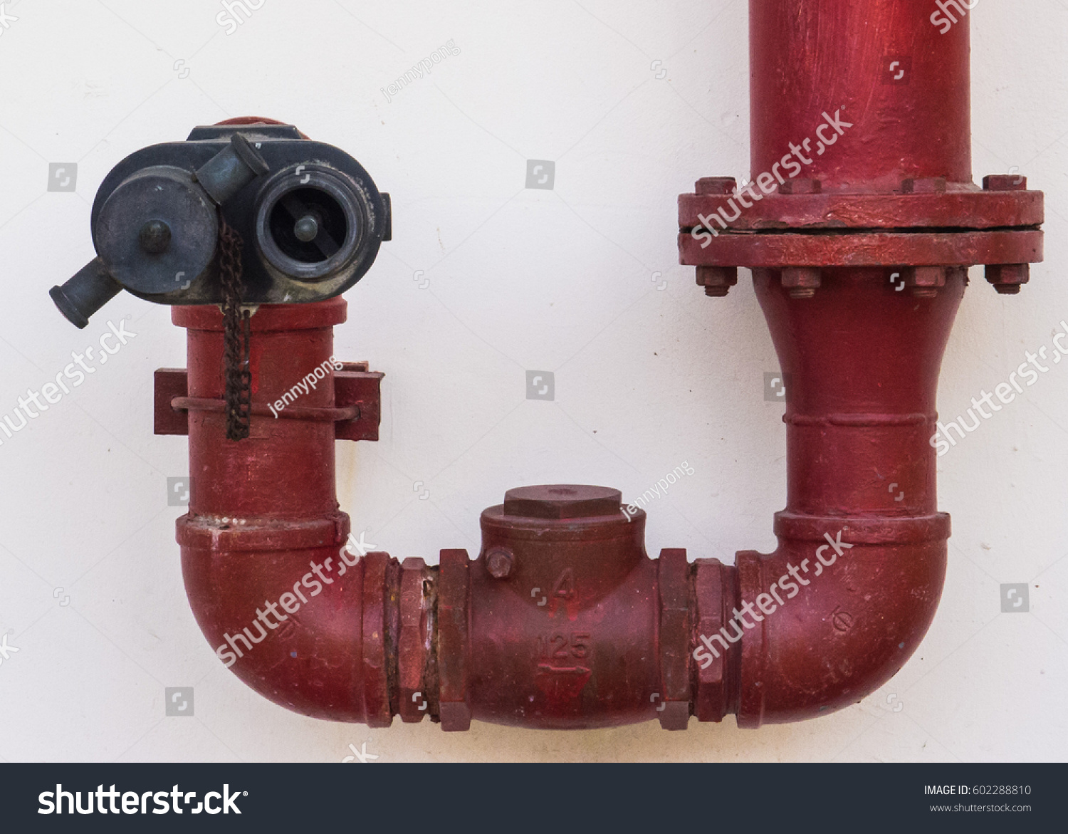 Red Fire Hydrant Pipe Stock Photo 602288810 | Shutterstock
