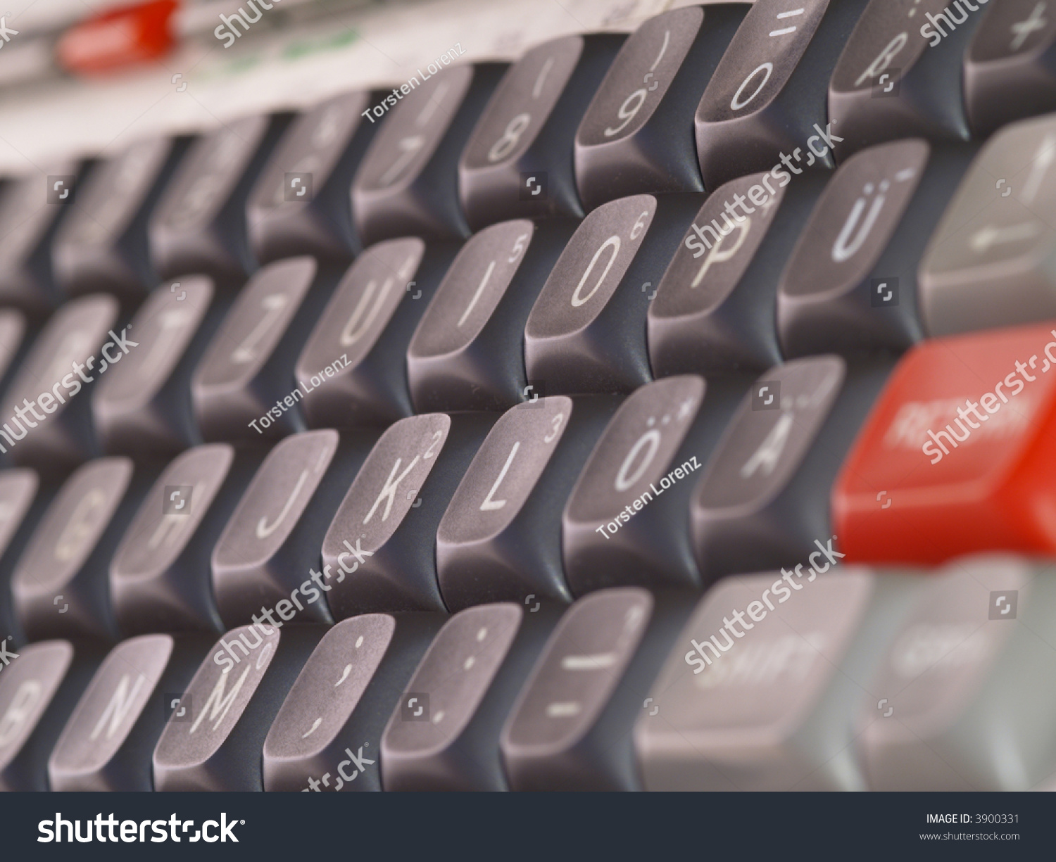 Red Return/Enter-Key On Computer Keyboard Stock Photo 3900331 ...
