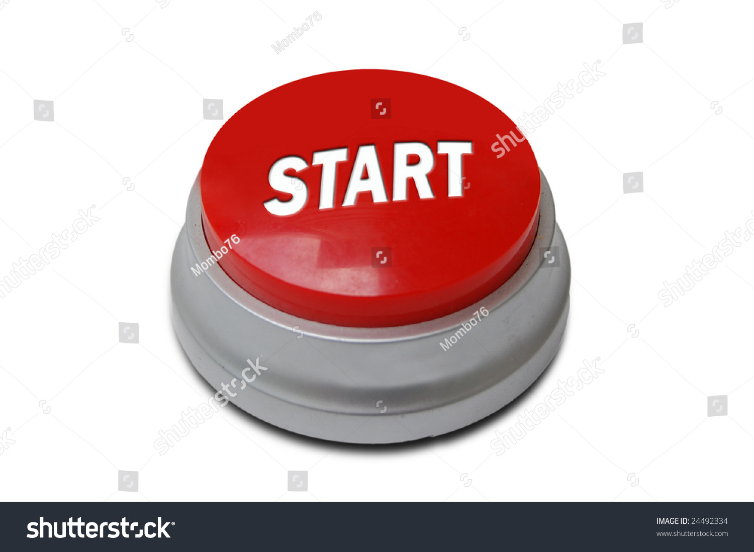 Red Start Push Button Stock Photo 24492334 - Shutterstock