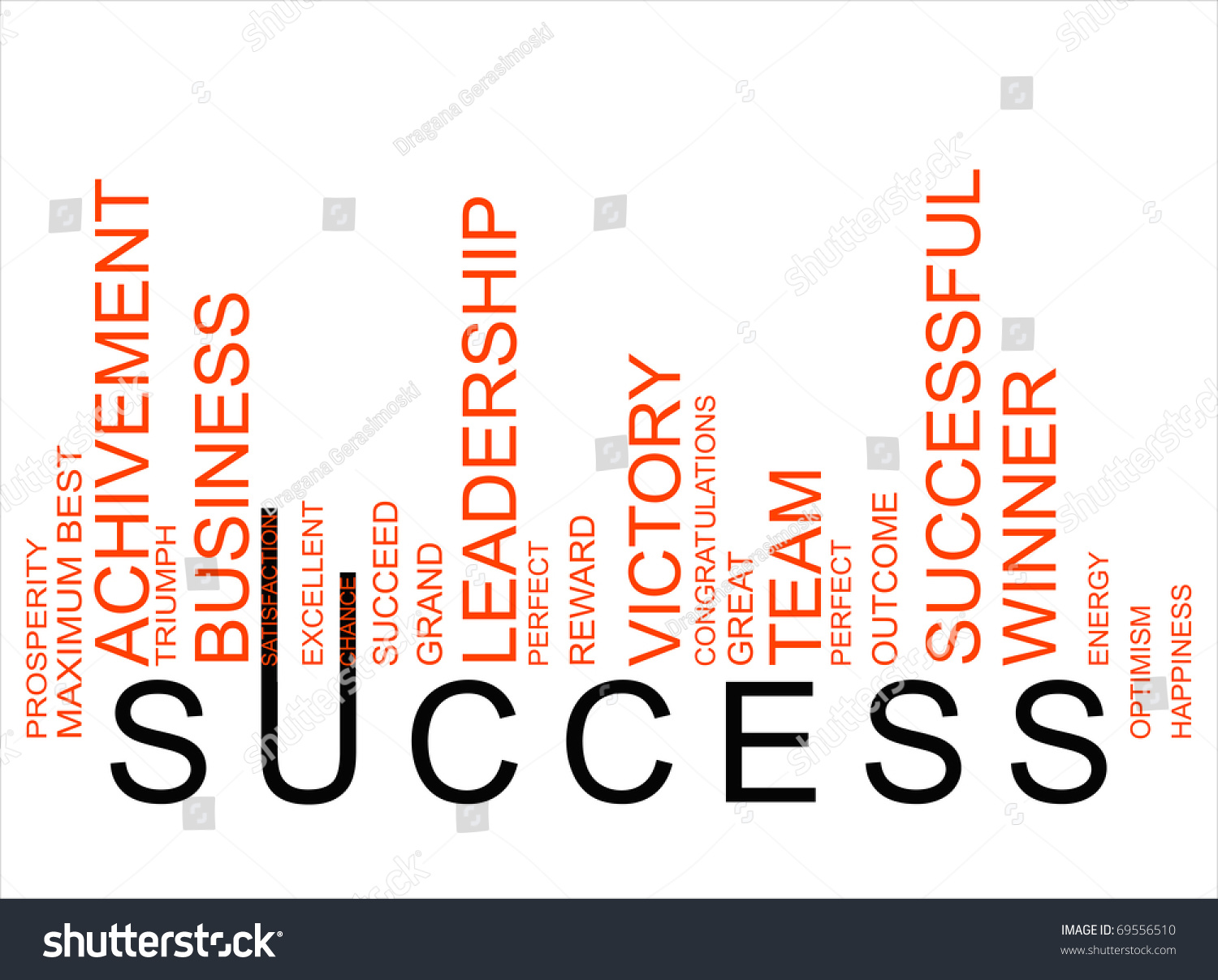 Red Success Barcode Stock Illustration 69556510