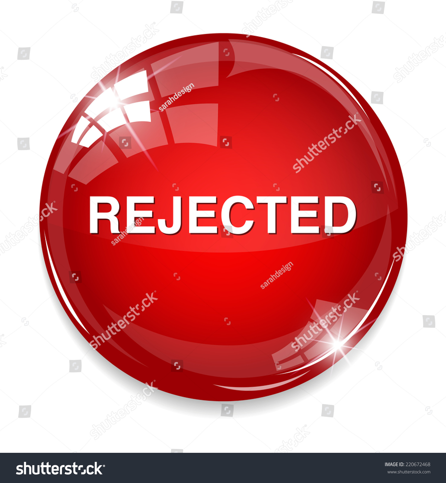 Reject Button Stock Illustration 220672468