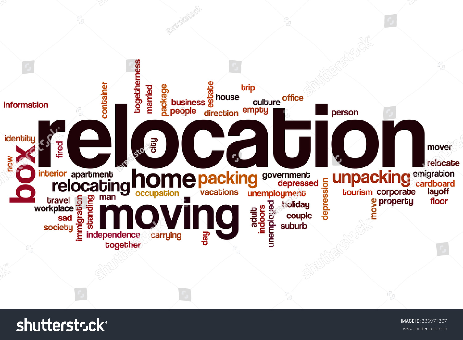 Relocation Word Cloud Concept Stock Illustration 236971207 - Shutterstock