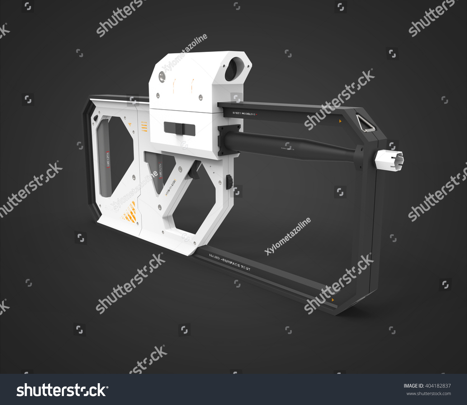 Render Sci Fi Weapon Concept Art Stock Illustration 404182837 ...