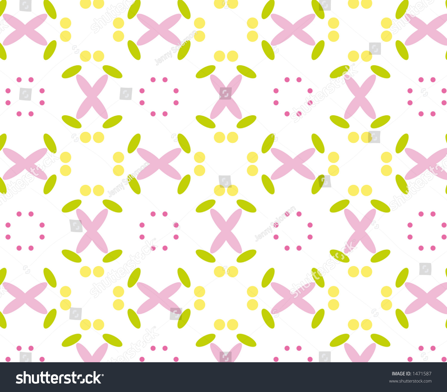 Repeated Pattern Flower Background Stock Illustration 1471587 ...