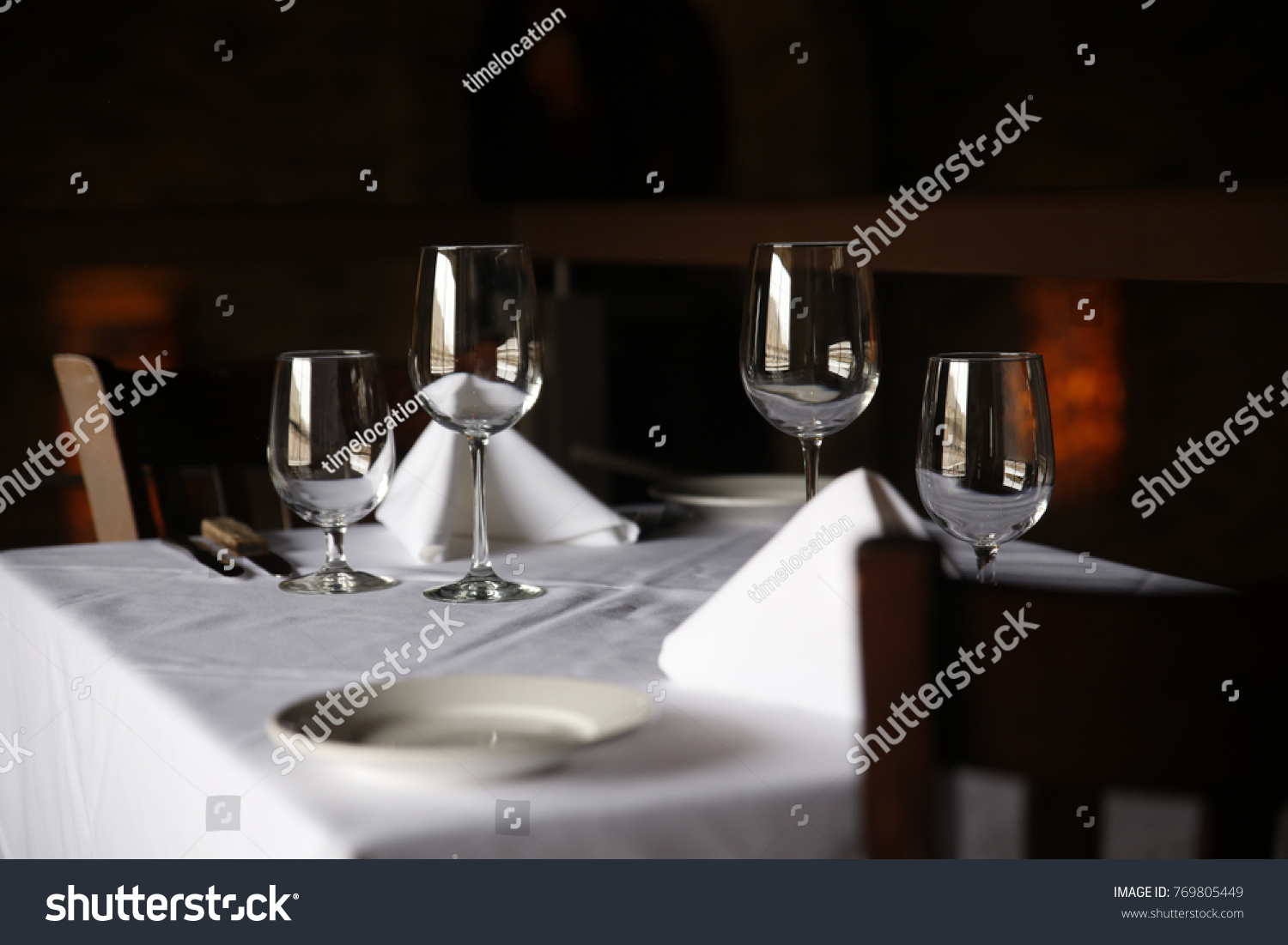 Restaurant Table Setup Stock Photo 769805449 | Shutterstock