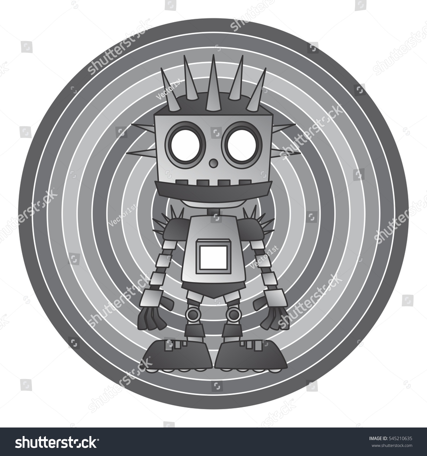 Robot Theme Stock Illustration 545210635