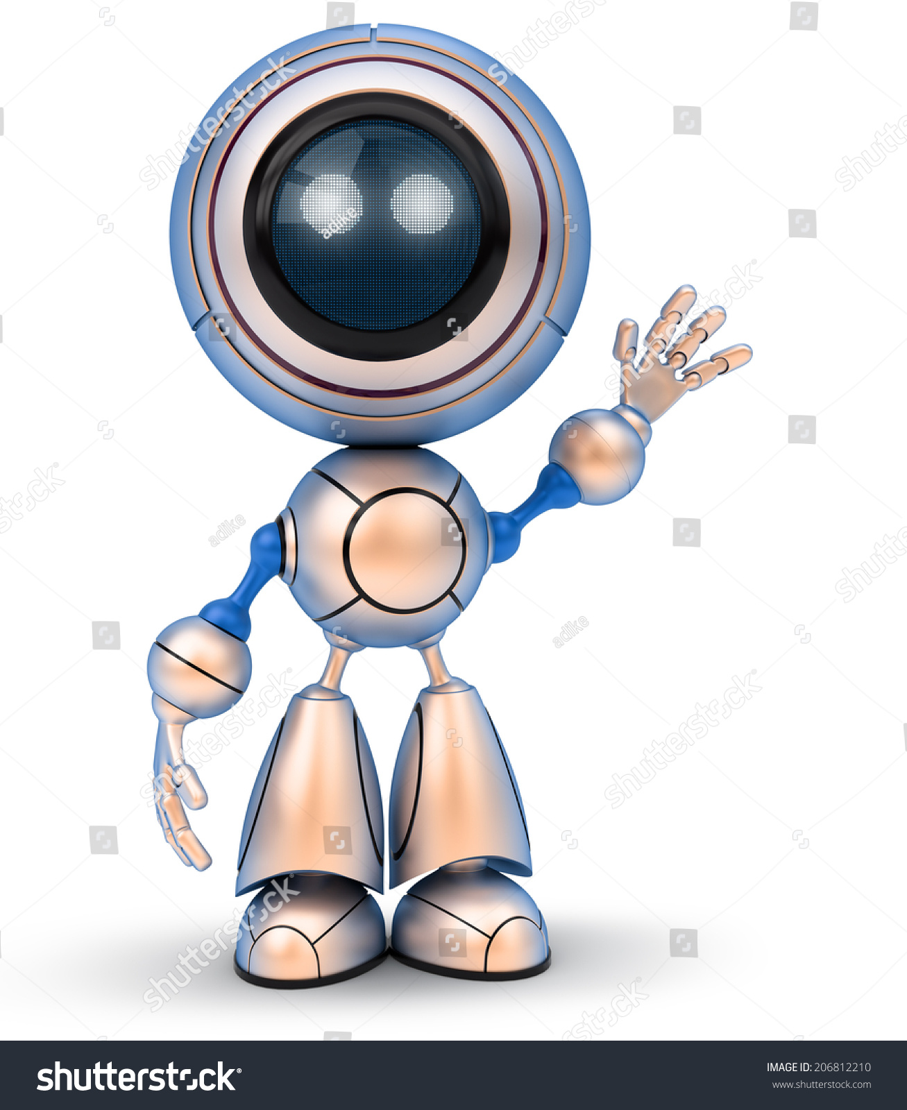 Robot Waving Hand Stock Photo 206812210 : Shutterstock Robot Waving Hand Stock Photo 206812210 : Shutterstock