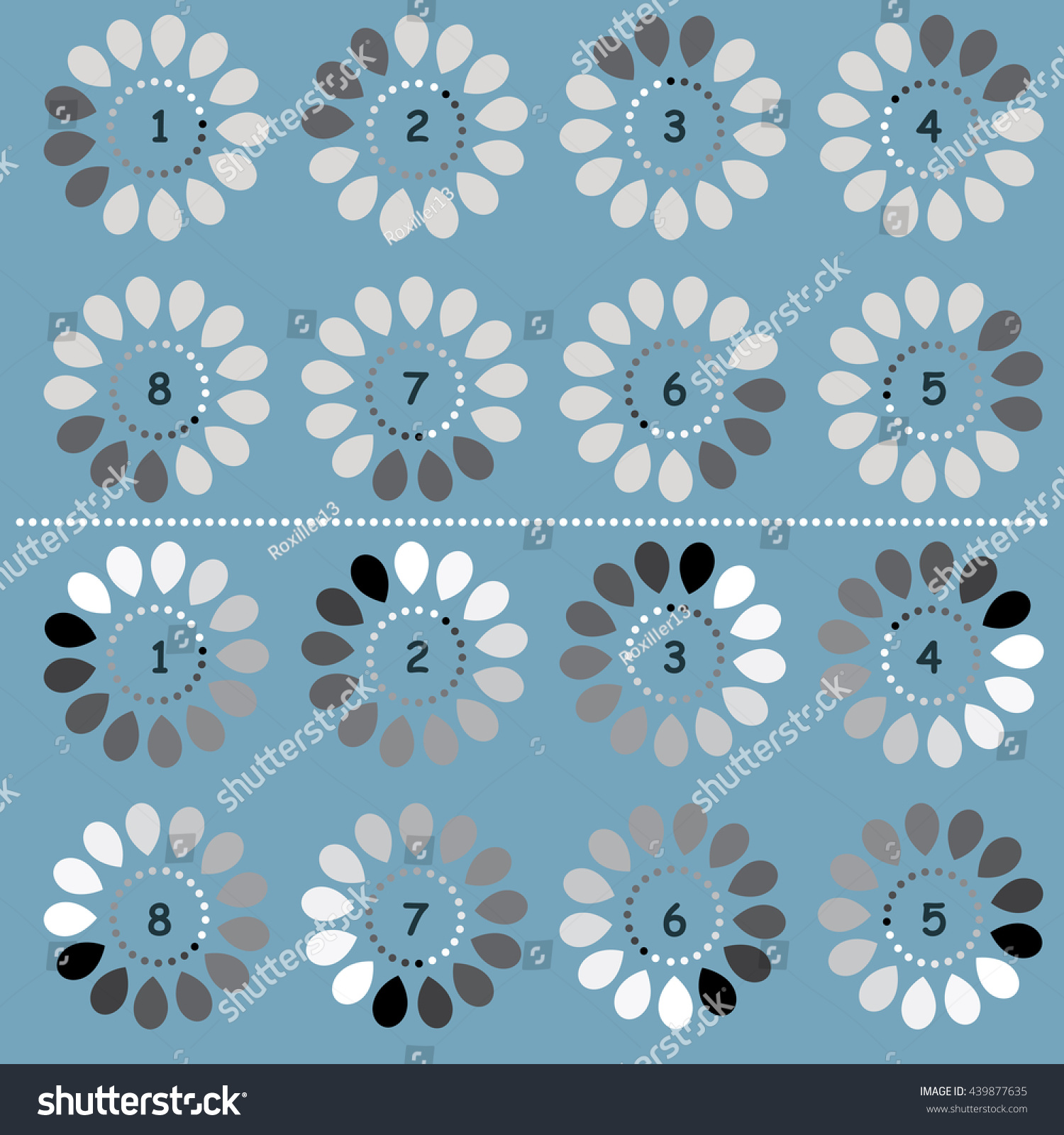 Round Preloader Animation Frame Buffer Shape Stock Illustration ... Round Preloader Animation Frame Buffer Shape Stock Illustration ...