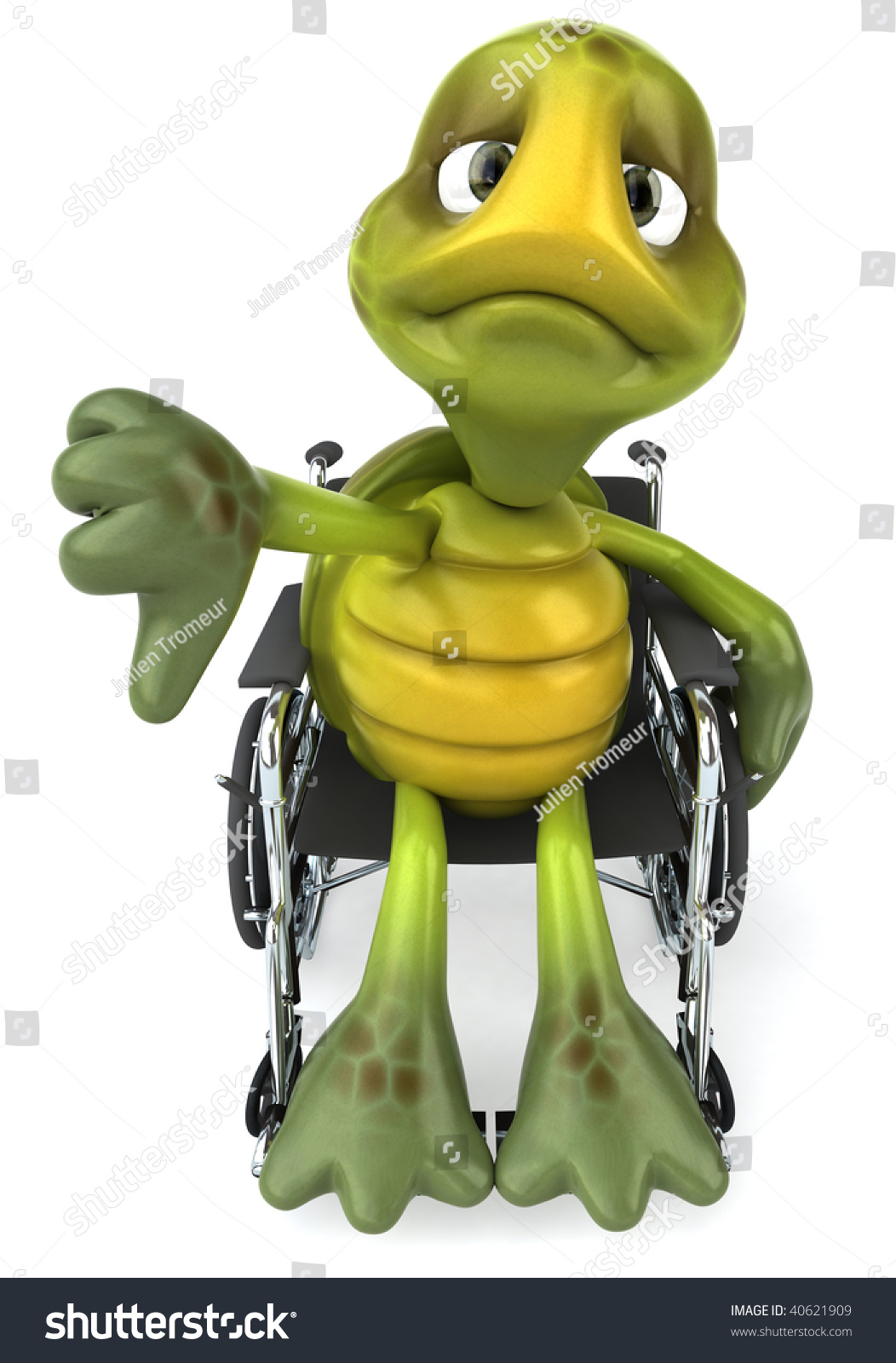 Sad Turtle Stock Illustration 40621909