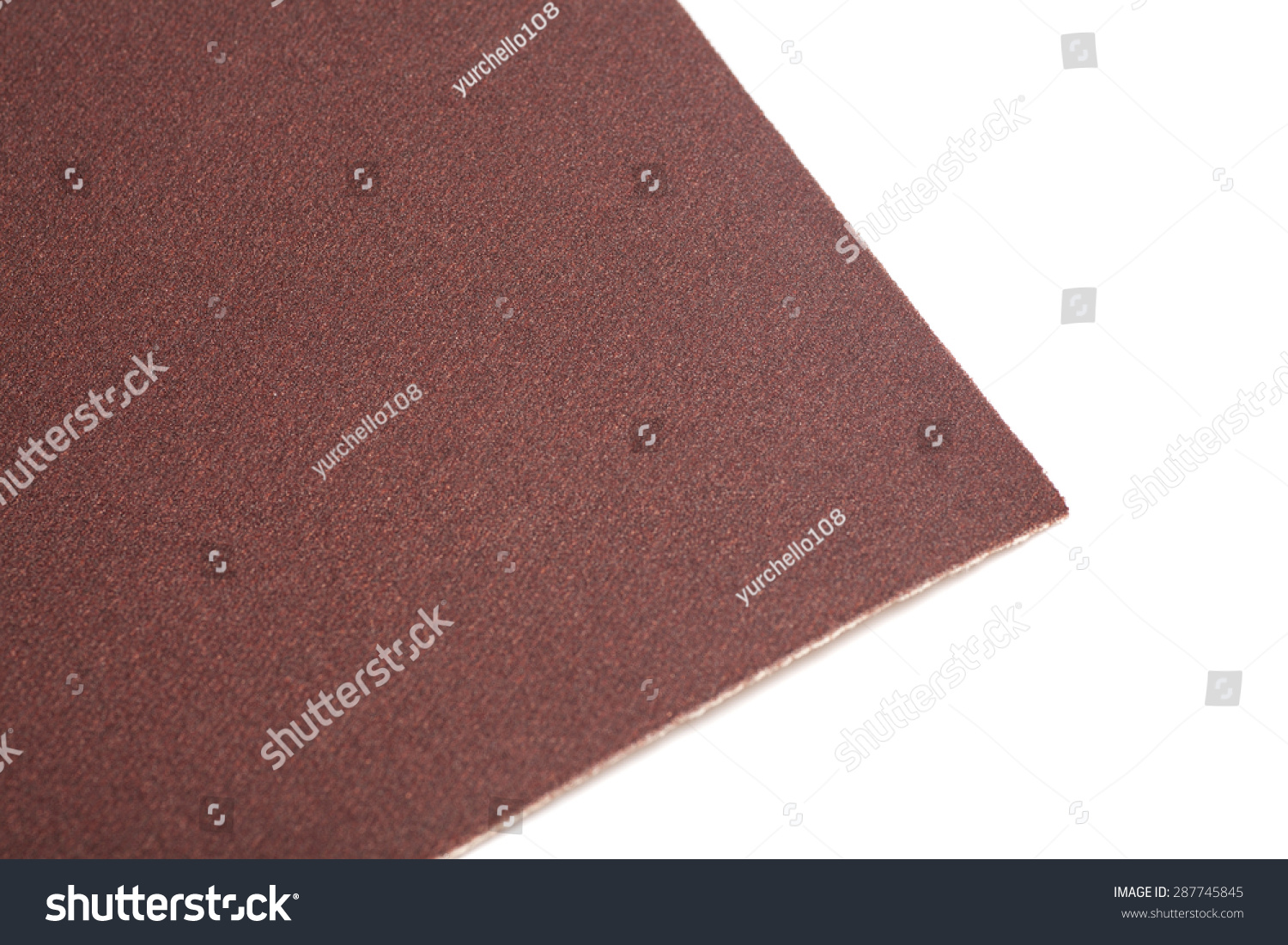 Sand Paper Isolated On White Stock Photo 287745845 | Shutterstock