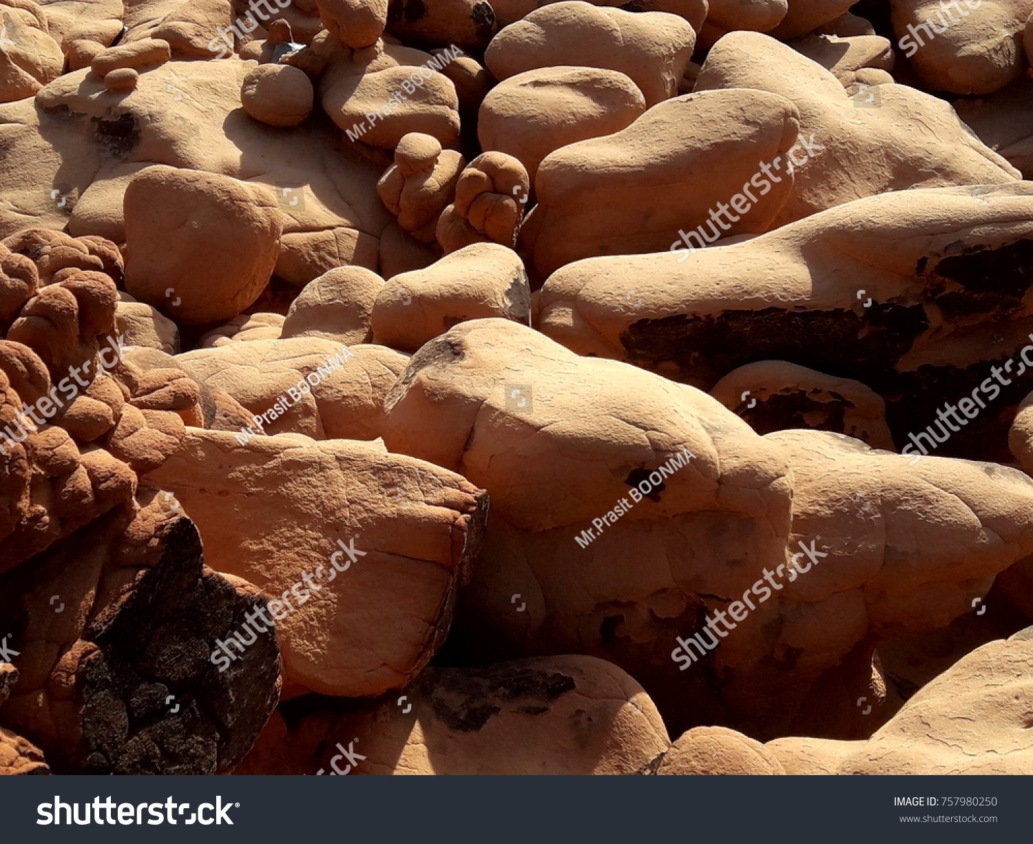 Sandstone Surface Structure Pattern Wallpaper Stock Photo 757980250 ...