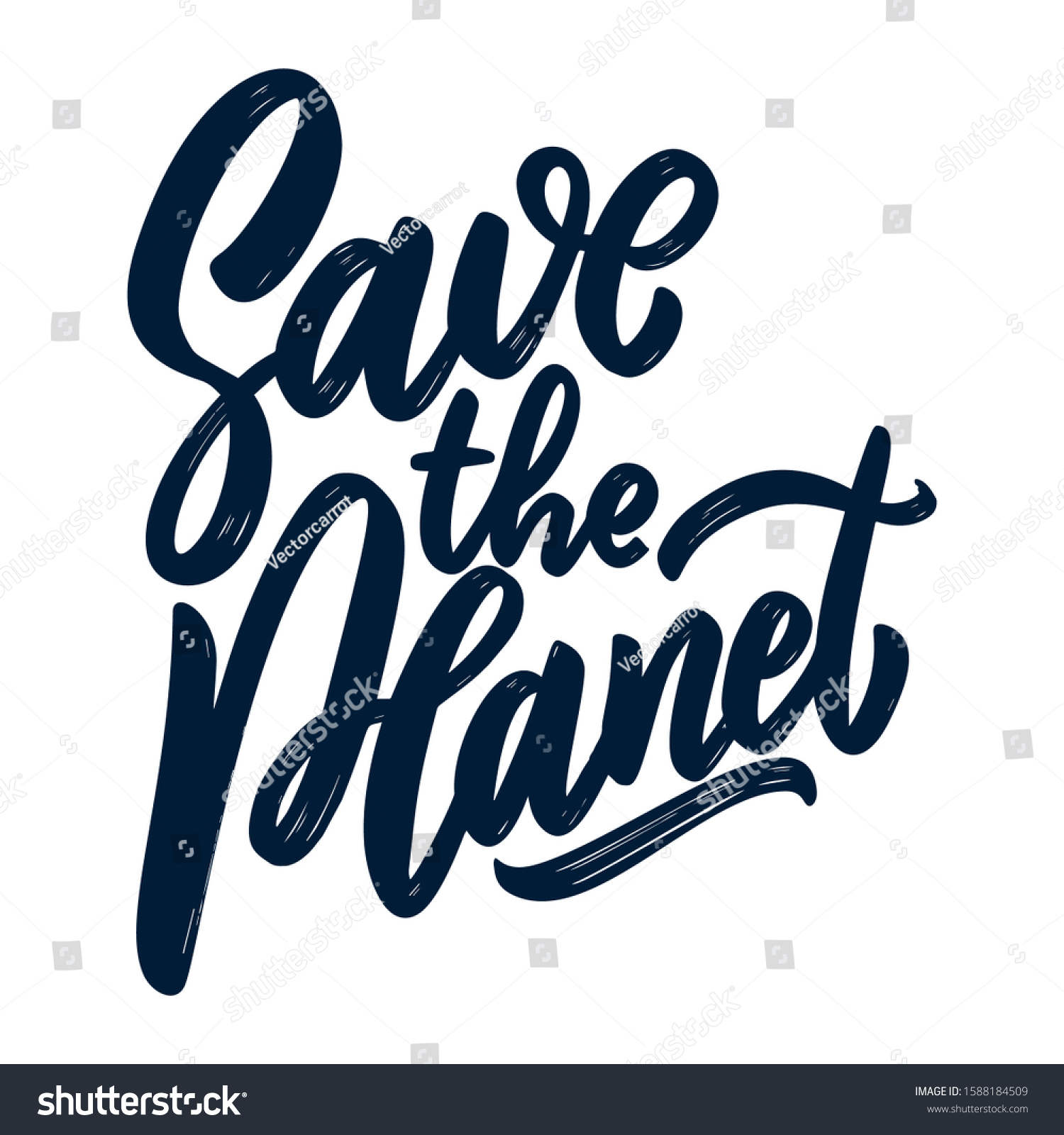 Save Planet Lettering Phrase Isolated On Stock Illustration 1588184509 ... Save Planet Lettering Phrase Isolated On Stock Illustration 1588184509 ...