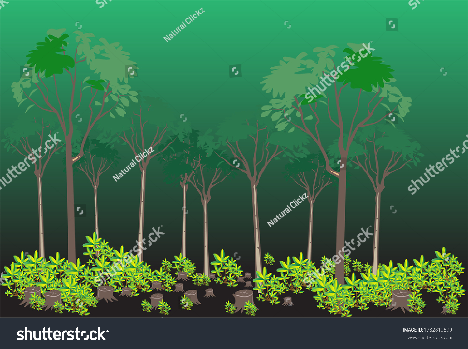Save Tree Save Forest Conceptdeforestation Background Stock ...