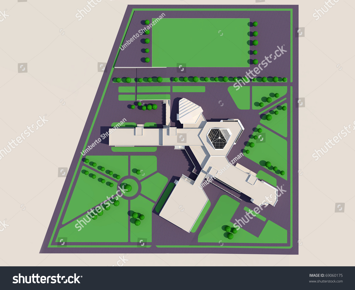 School Building Master Plan Stock Illustration 69060175 | Shutterstock
