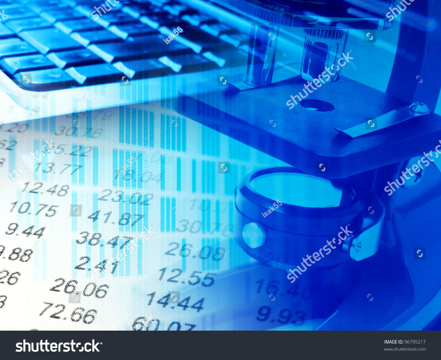Science Background Microscope Analysis Concept Stock Photo 96795217 ...