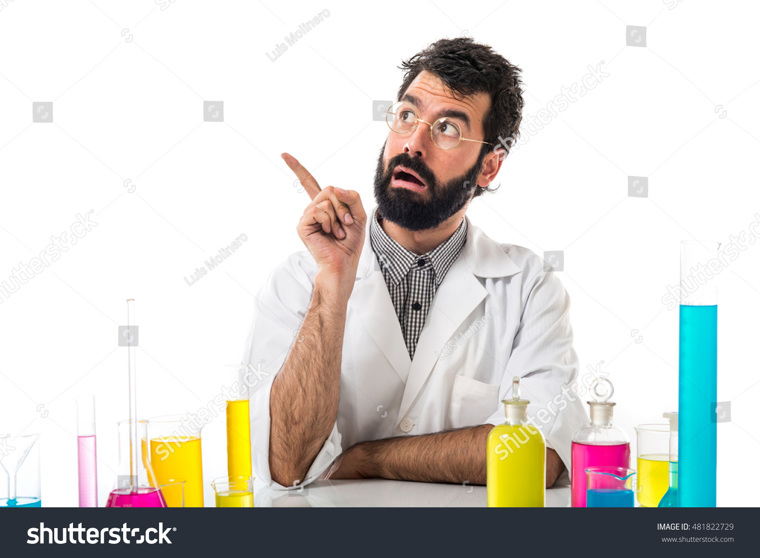 Scientist Man Thinking Stock Photo 481822729 | Shutterstock