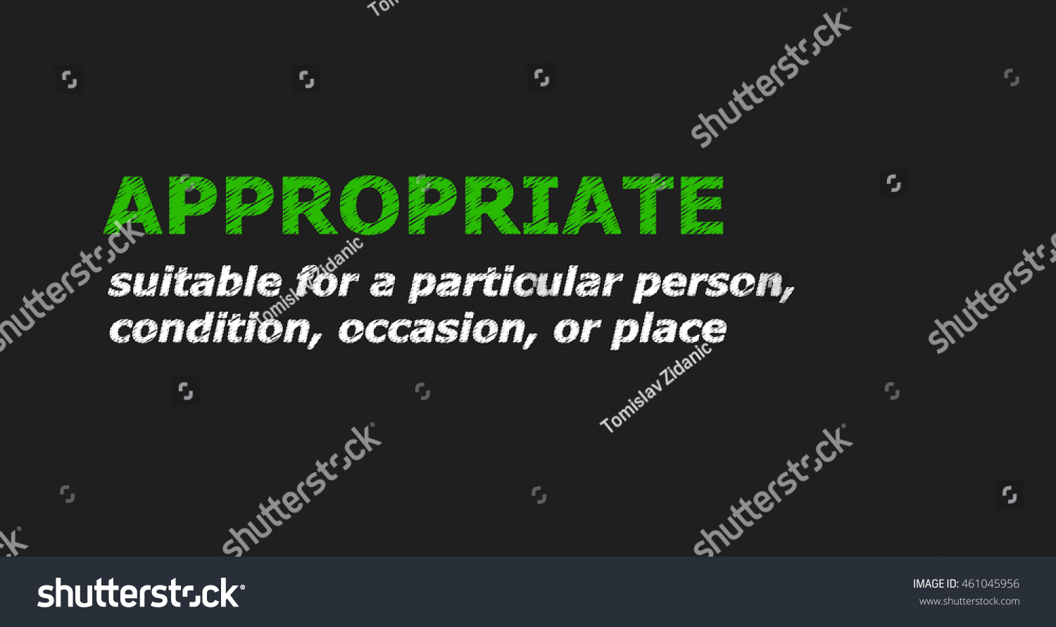 Scribble Text Dictionary Description Appropriate Stock Illustration ...