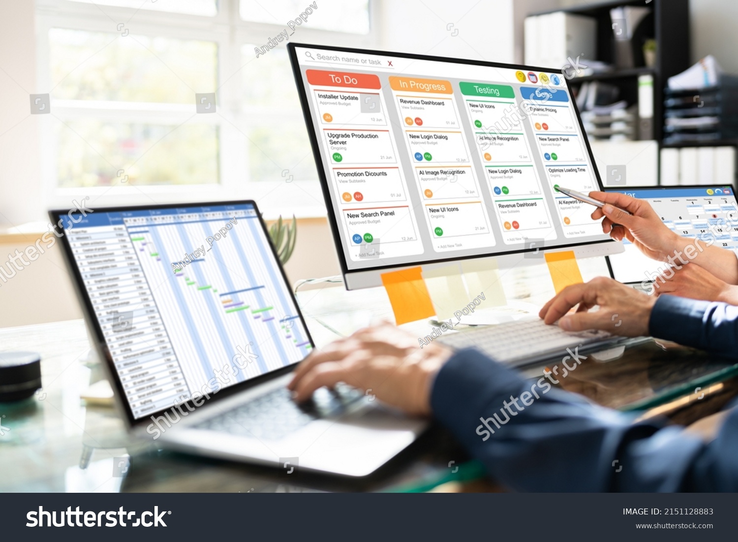 Scrum Project Manager Scheduling Using Agile Stock Photo 2151128883 ... Scrum Project Manager Scheduling Using Agile Stock Photo 2151128883 ...