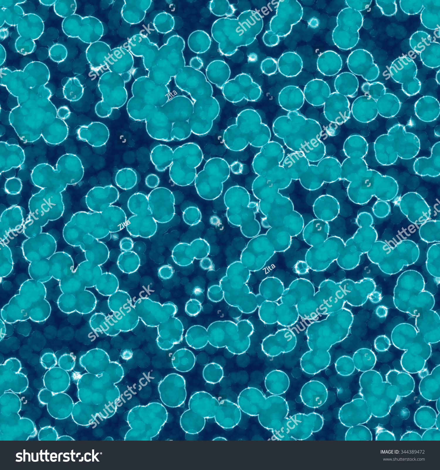 Seamless Microorganisms Pattern Stock Illustration 344389472