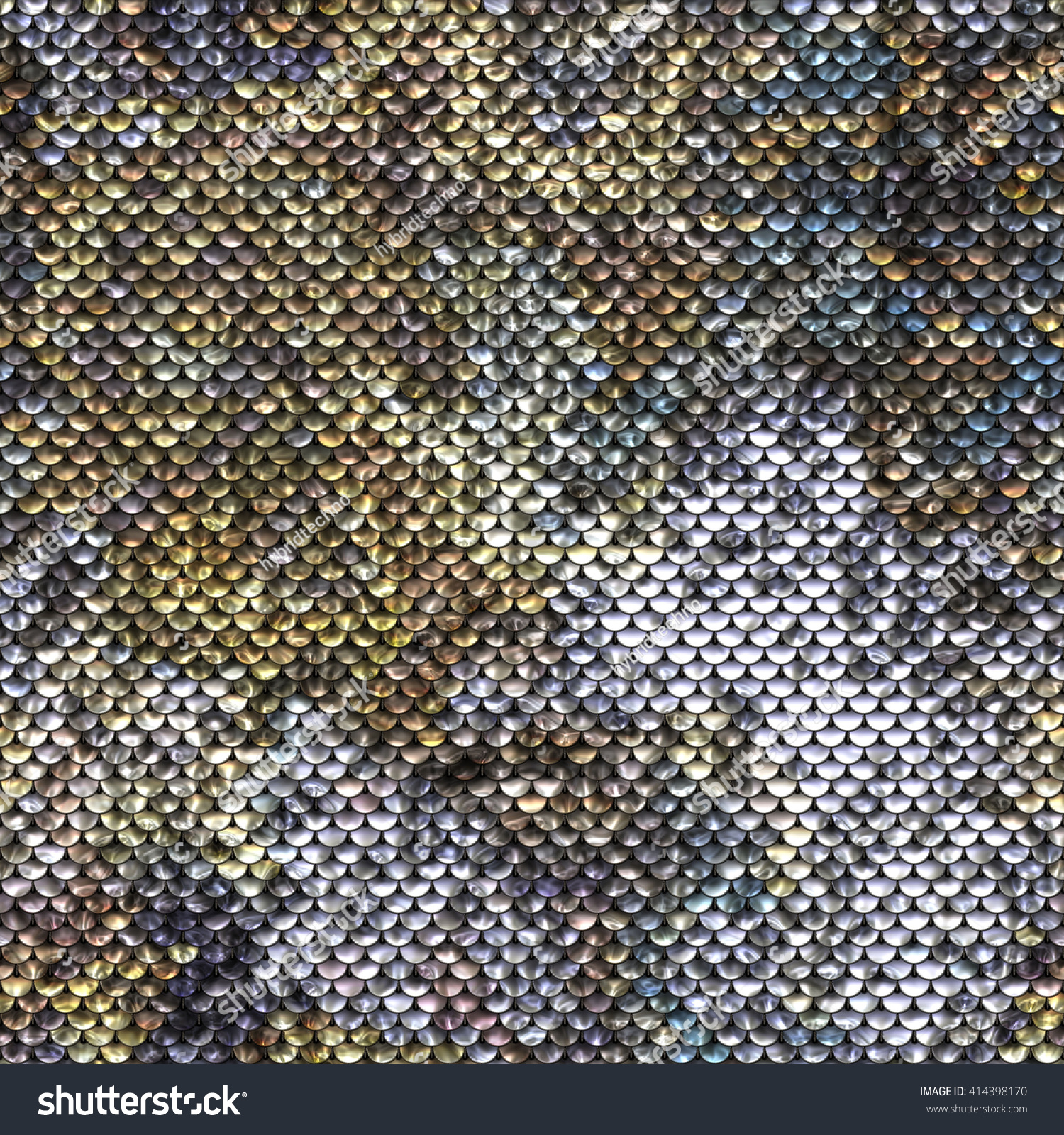 Seamless Sequins Texture Background Stock Illustration 414398170 ...