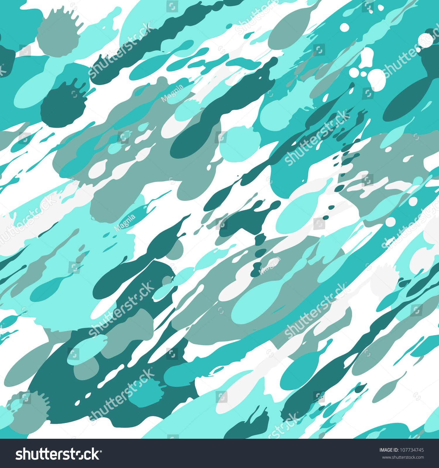 Seamless Splash Pattern Stock Illustration 107734745 | Shutterstock