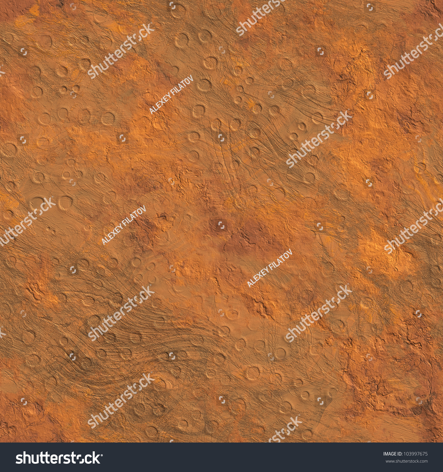 Seamless Texture Surface Mars High-Resolution Stock Photo 103997675 ...