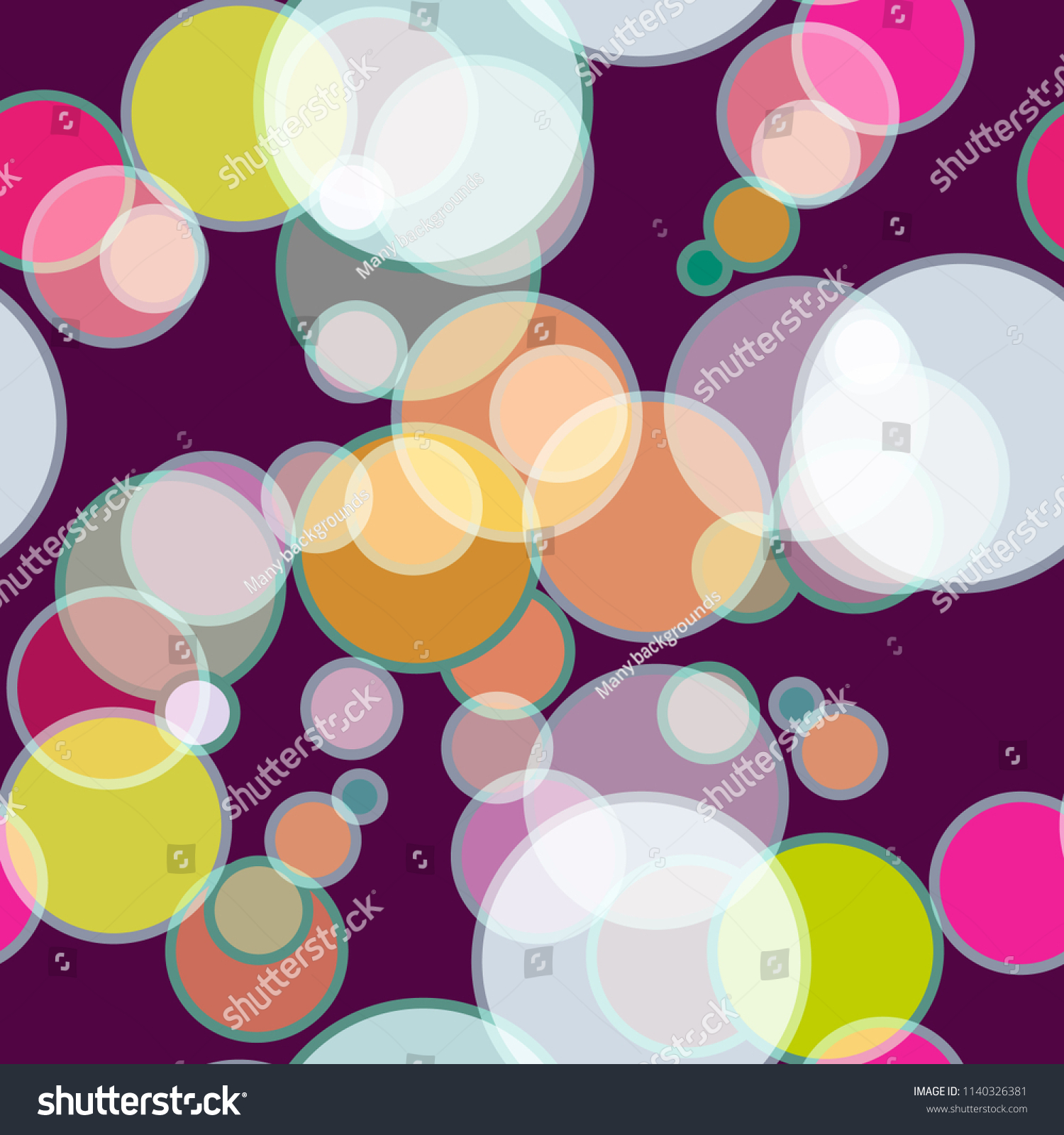 Seamless Texture Colored Circle Pattern Background Stock Illustration ...