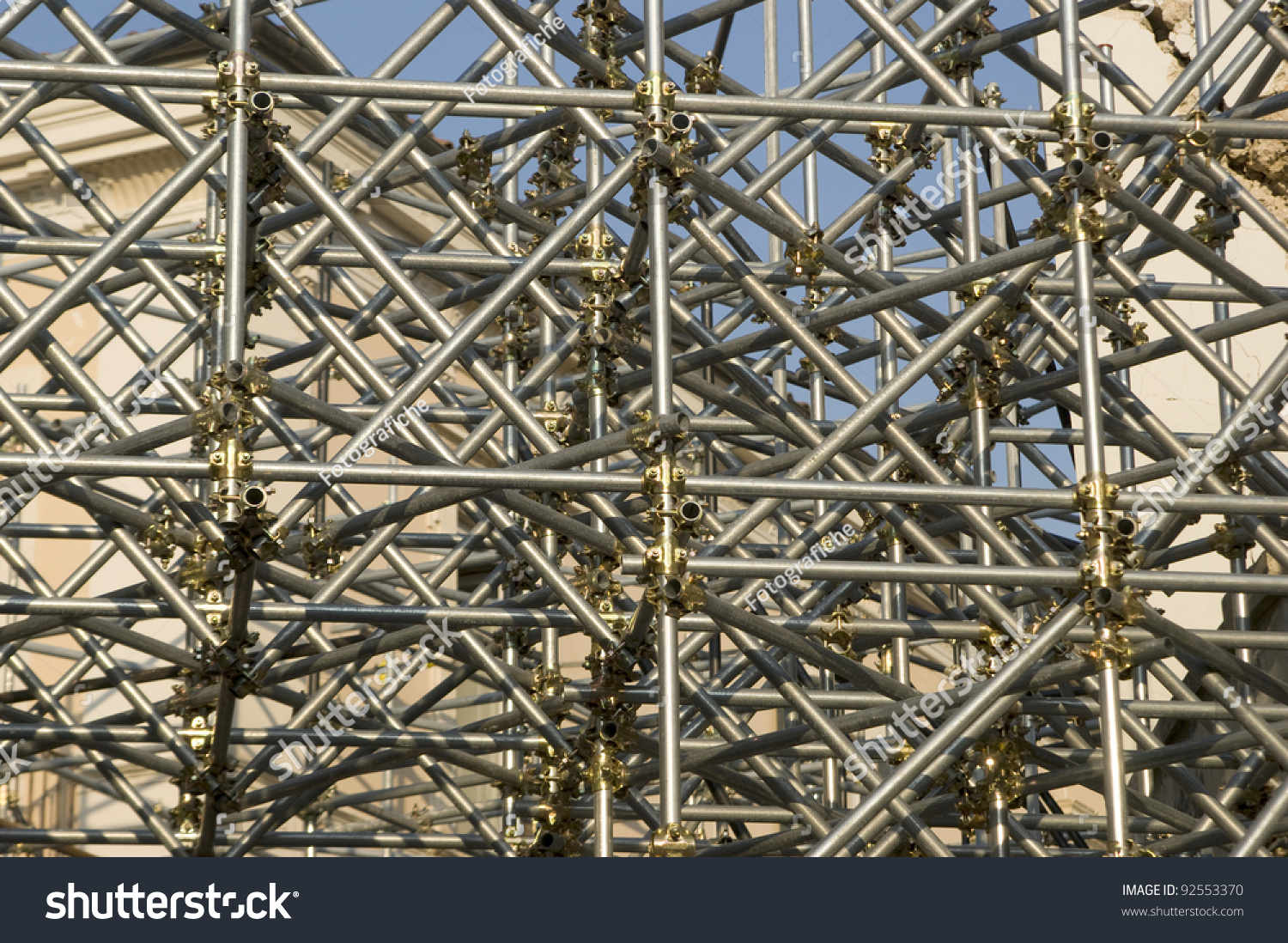Security Structure Scaffolding Stock Photo (Edit Now) 92553370