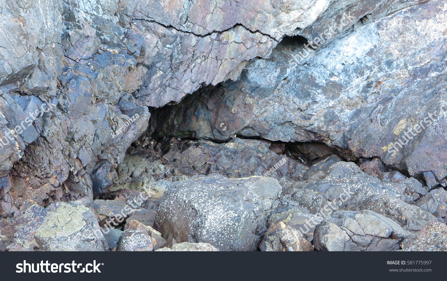 Sedimentary Rock Pattern Texture Background Stock Photo 581775997 ...