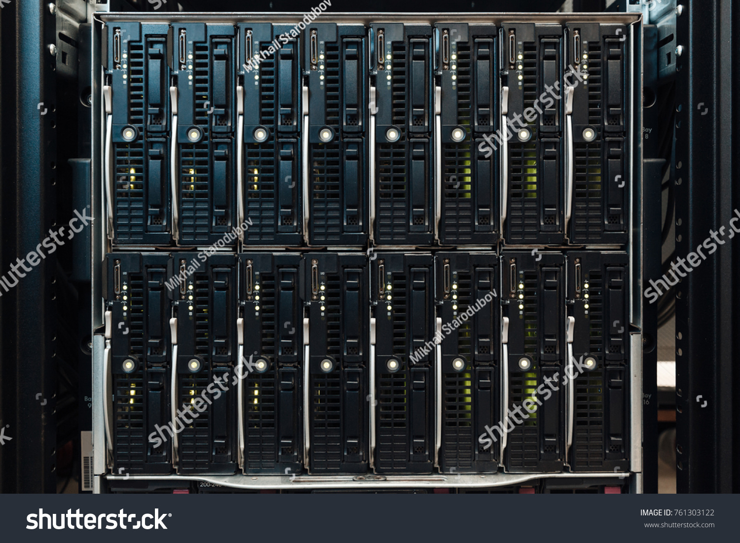 Server Chassis Platform Virtualization Data Center Stock Photo ...