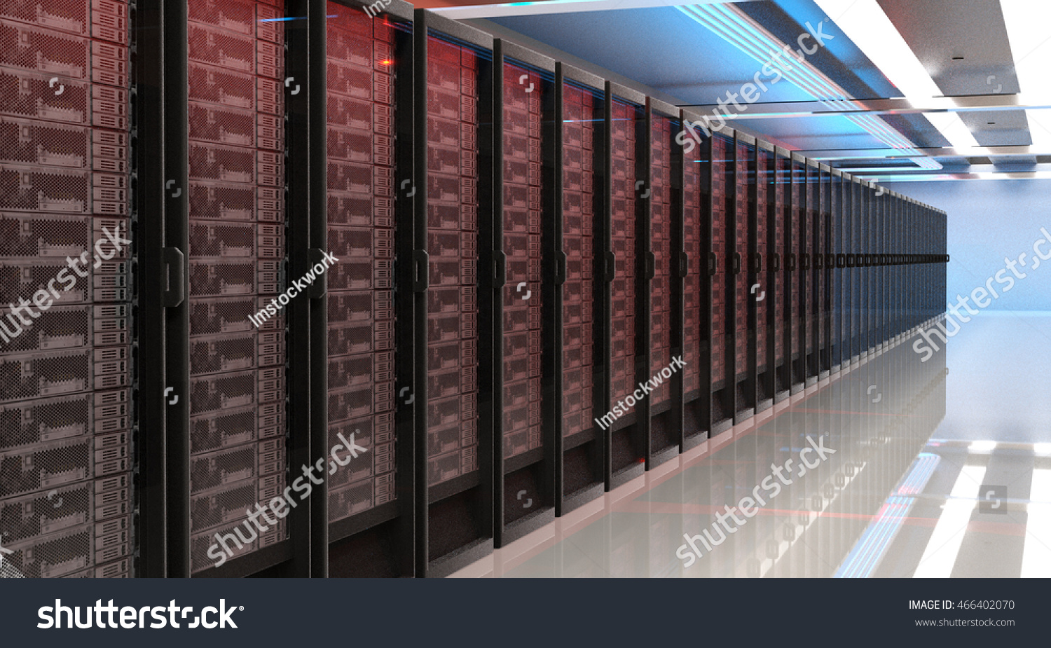 Server Room 3d Render Stock Illustration 466402070 | Shutterstock