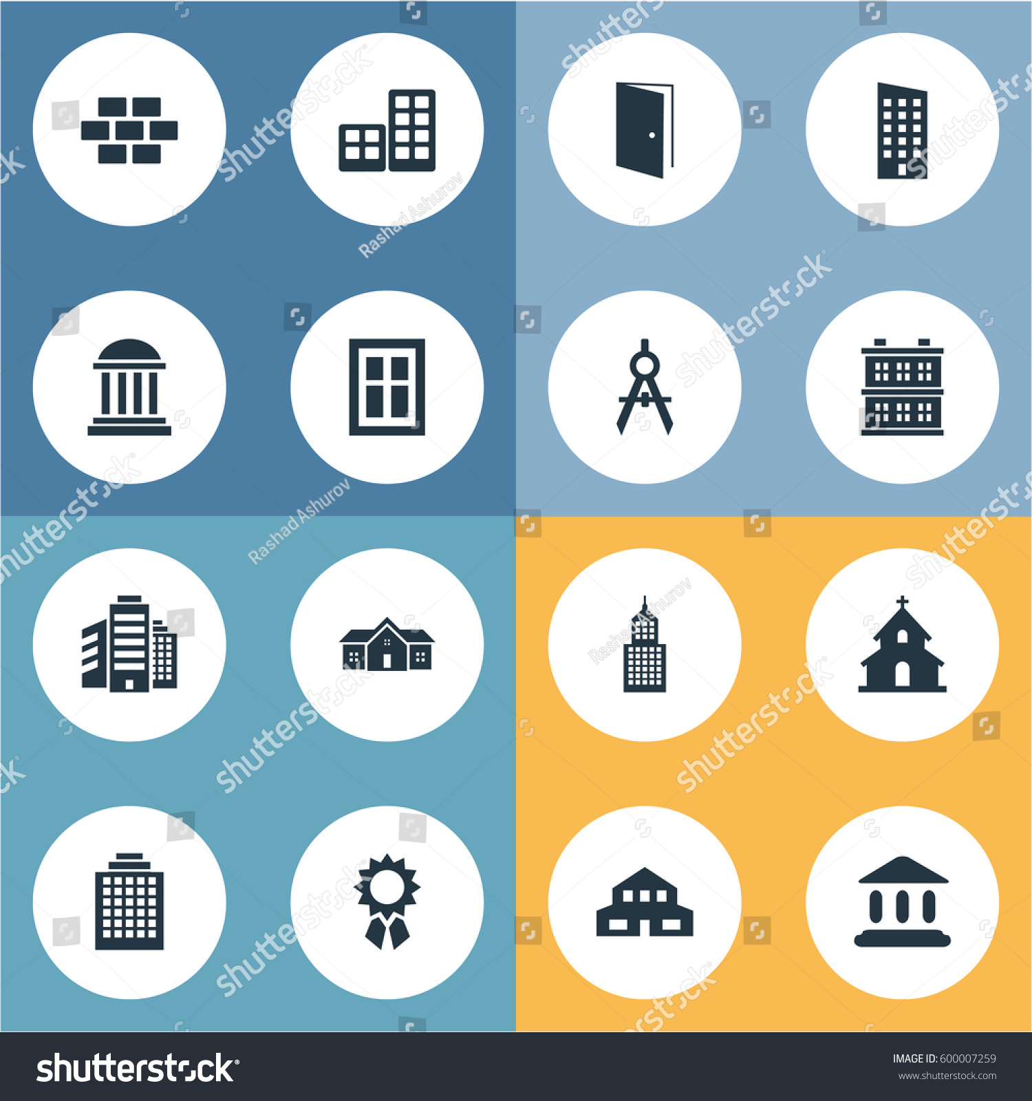 Set 16 Simple Structure Icons Can Stock Illustration 600007259 ...