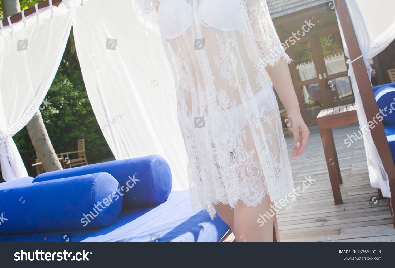 Sexy Asian Girl Pink Bikini Japanese ภาพสต็อก 1336640024 Shutterstock