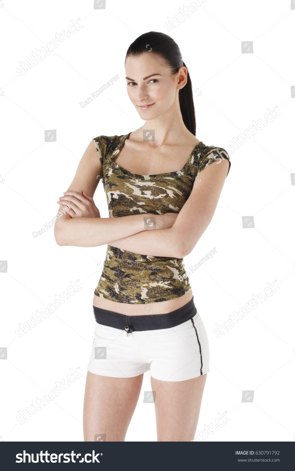 Sexy Thin Woman Dressed Skimpy Gym 스톡 사진 630791792 Shutterstock