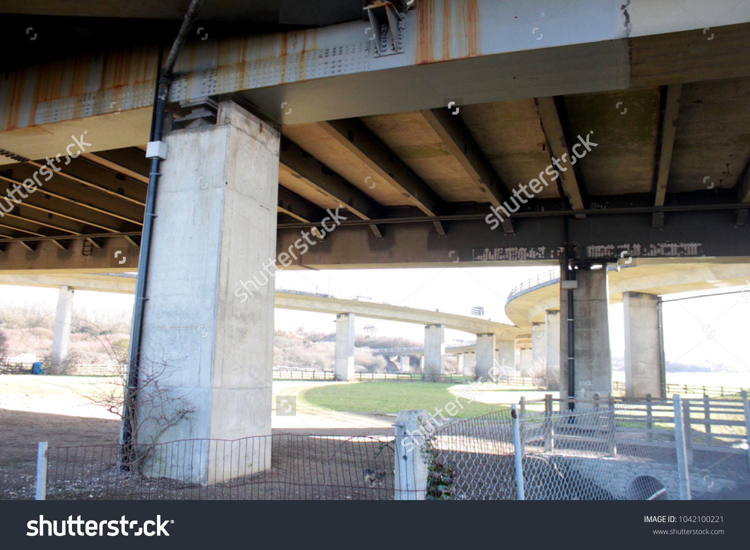 Shoreham Underpass Elevated Intersection Stock Photo 1042100221 ...