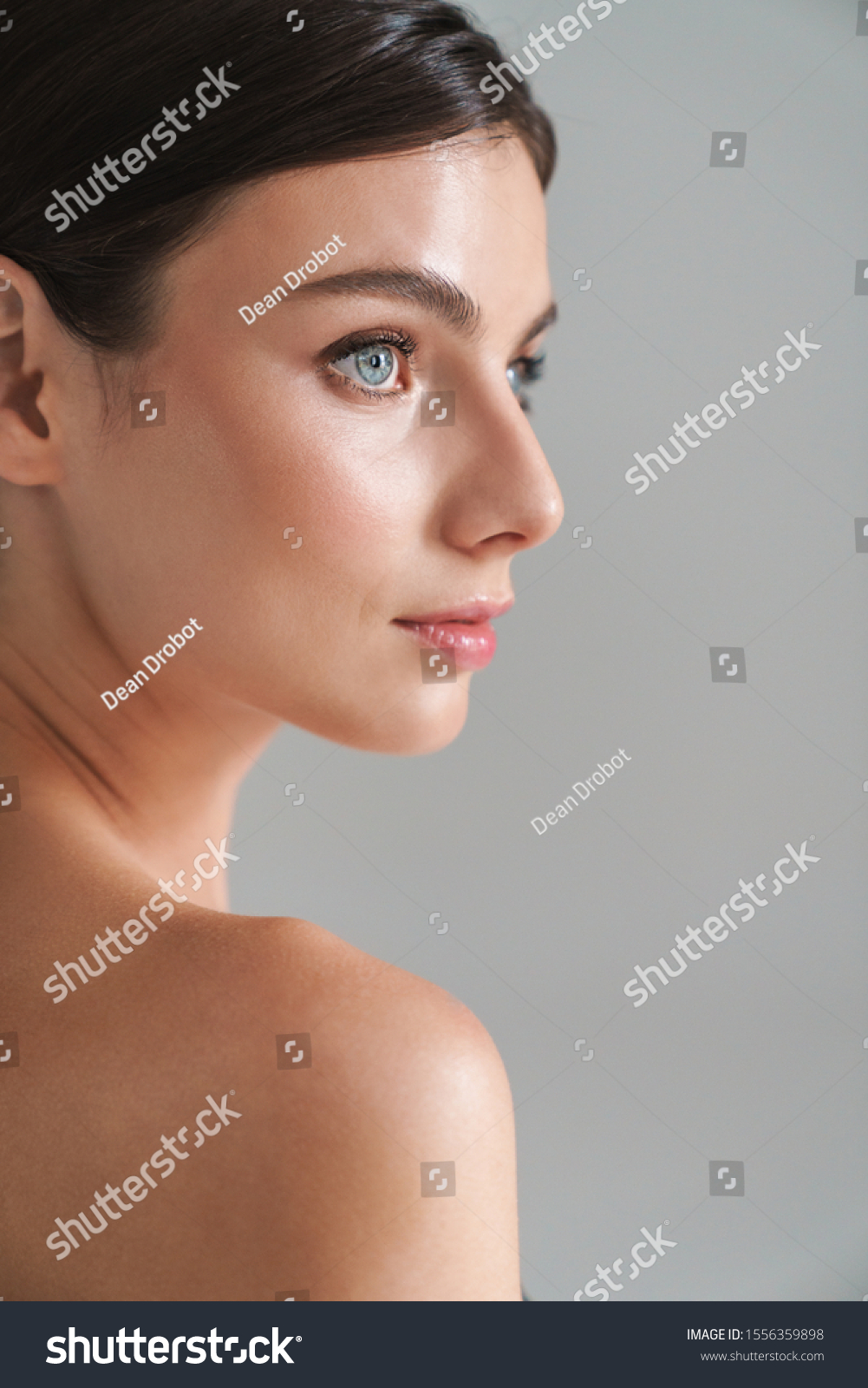 Side View Beauty Portrait Attractive Young Stock Photo 1556359898 ... Side View Beauty Portrait Attractive Young Stock Photo 1556359898 ...