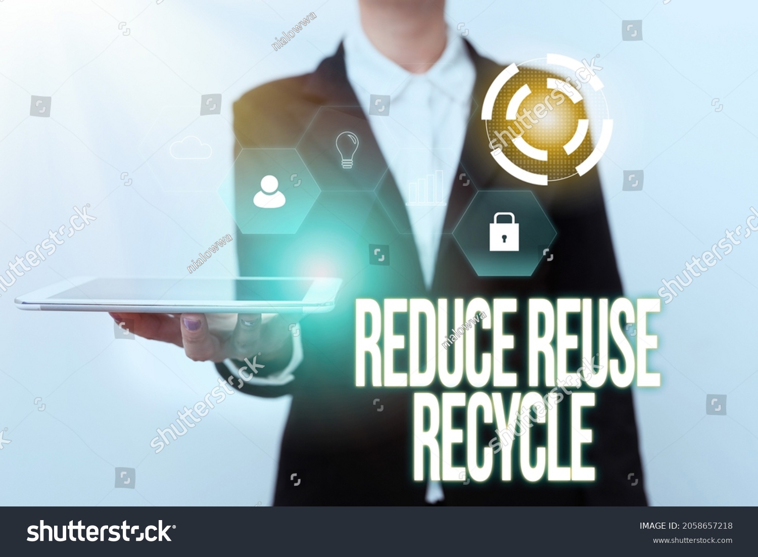 Sign Displaying Reduce Reuse Recycle Word Stock Photo 2058657218 ... Sign Displaying Reduce Reuse Recycle Word Stock Photo 2058657218 ...