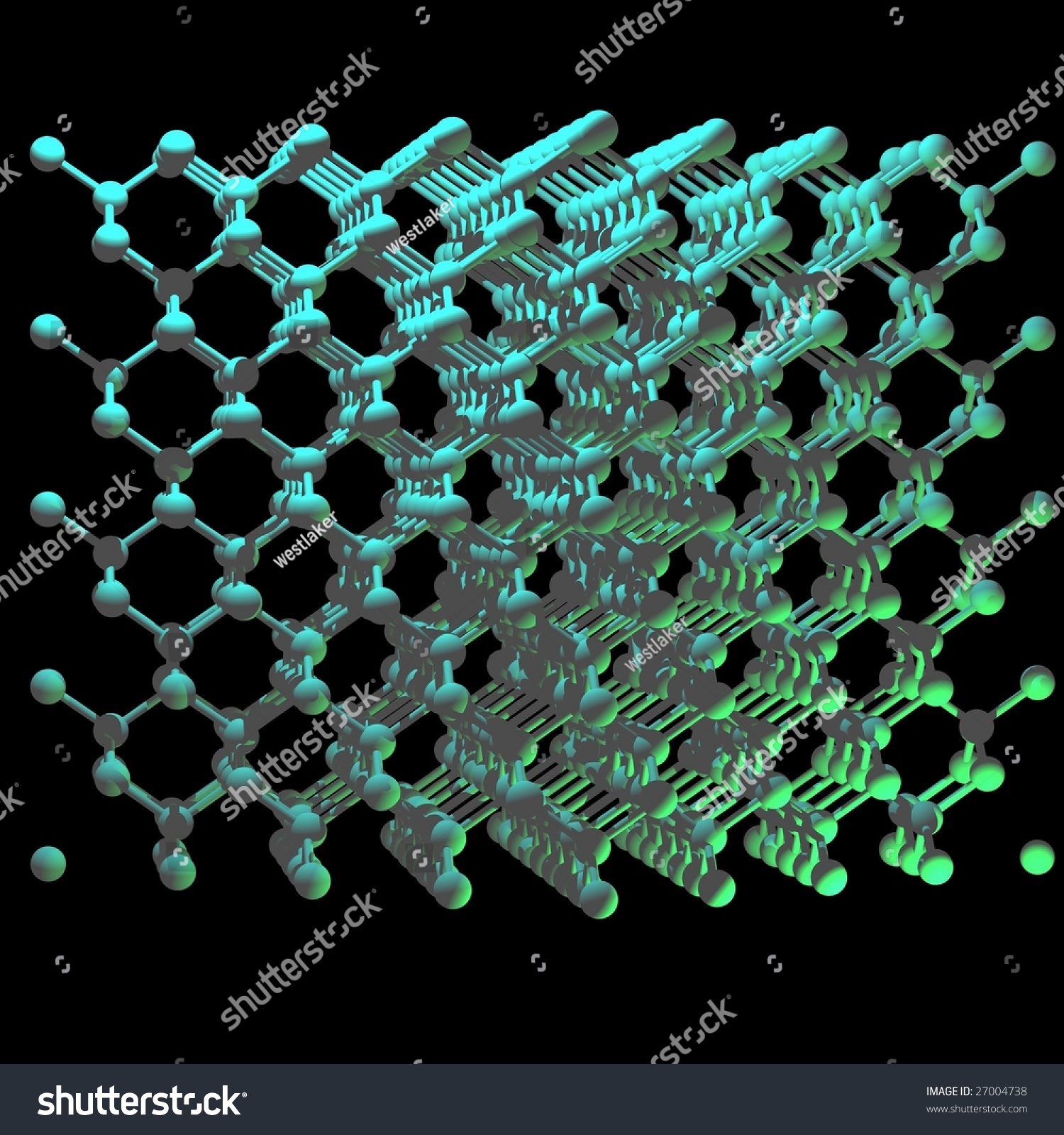Silicon Lattice Stock Illustration 27004738 - Shutterstock