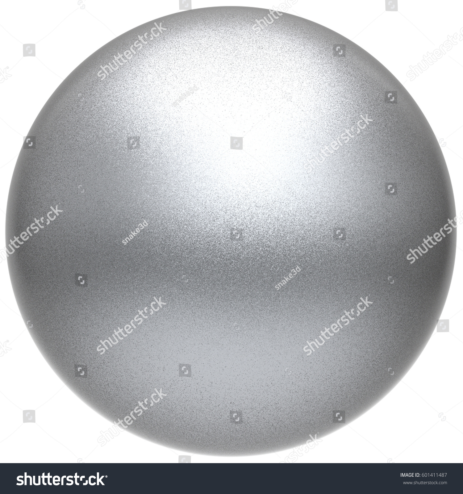 Silver Sphere Round White Button Ball Stock Illustration 601411487