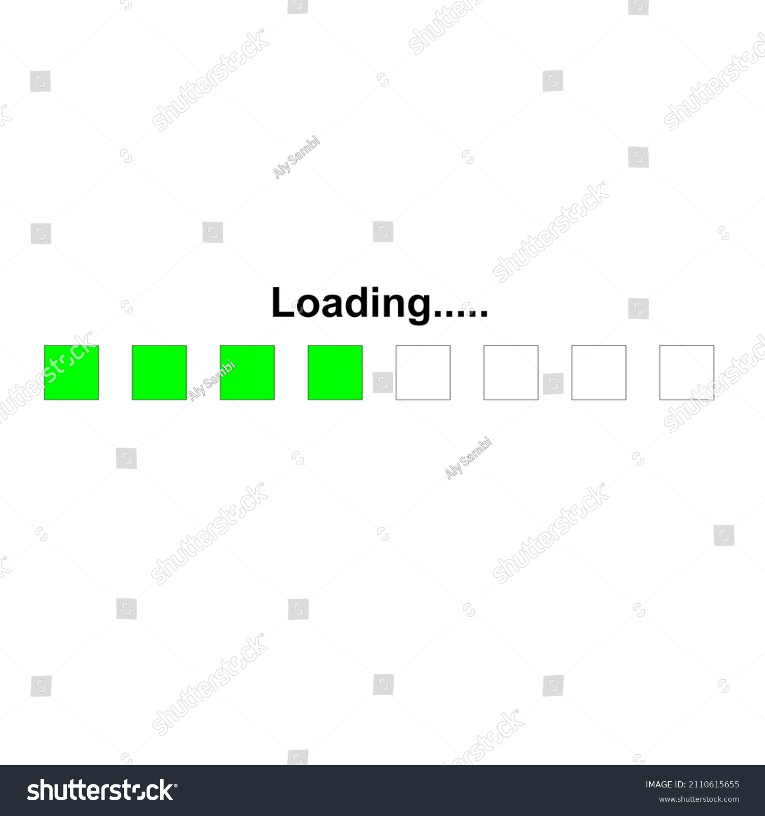 Simple Menu Design Loading Process Technology Stock Illustration ...