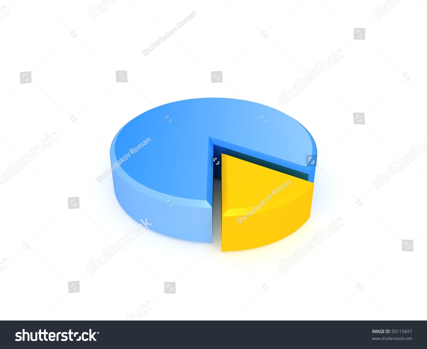 Simple Pie-Chart Stock Photo 50115697 : Shutterstock