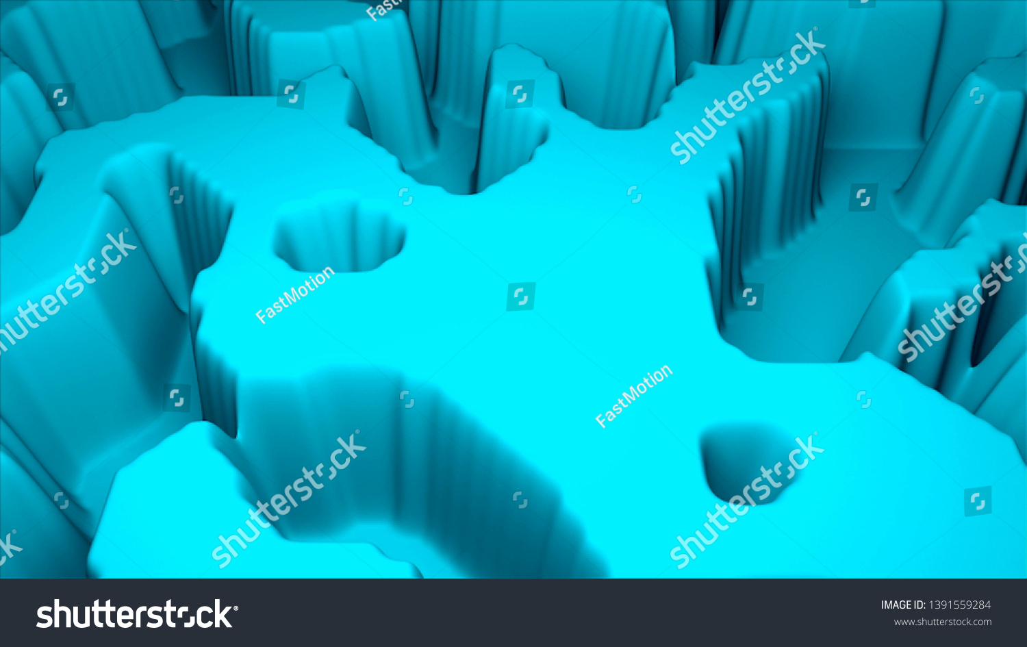 Simple Terrain Modern 3d Surface Model Stock Illustration 1391559284 ...